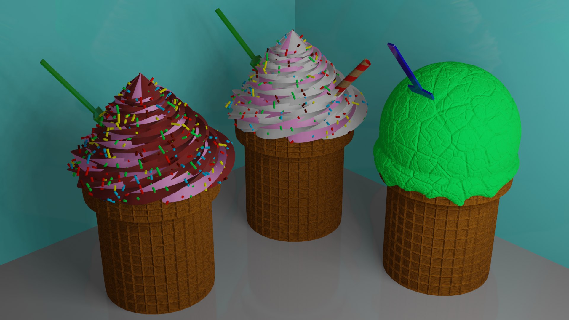 3D Cup Ice Cream Model - TurboSquid 1954522