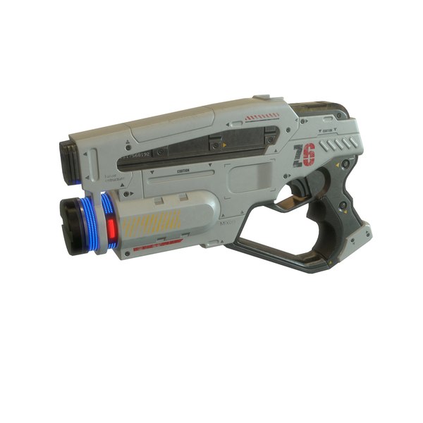 3d model sci fi gun