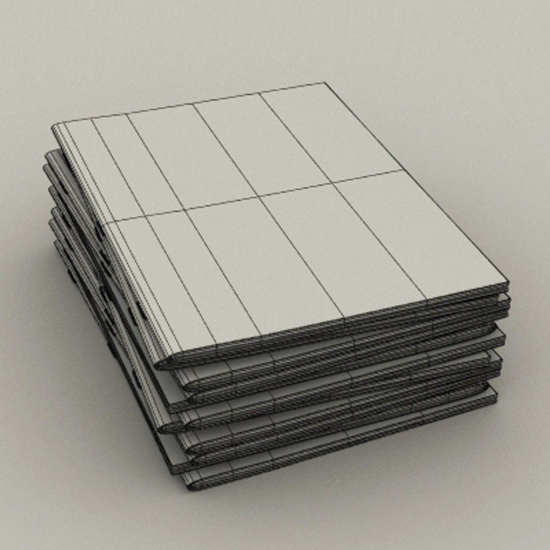 Magazine Interior Stack 3d 3ds