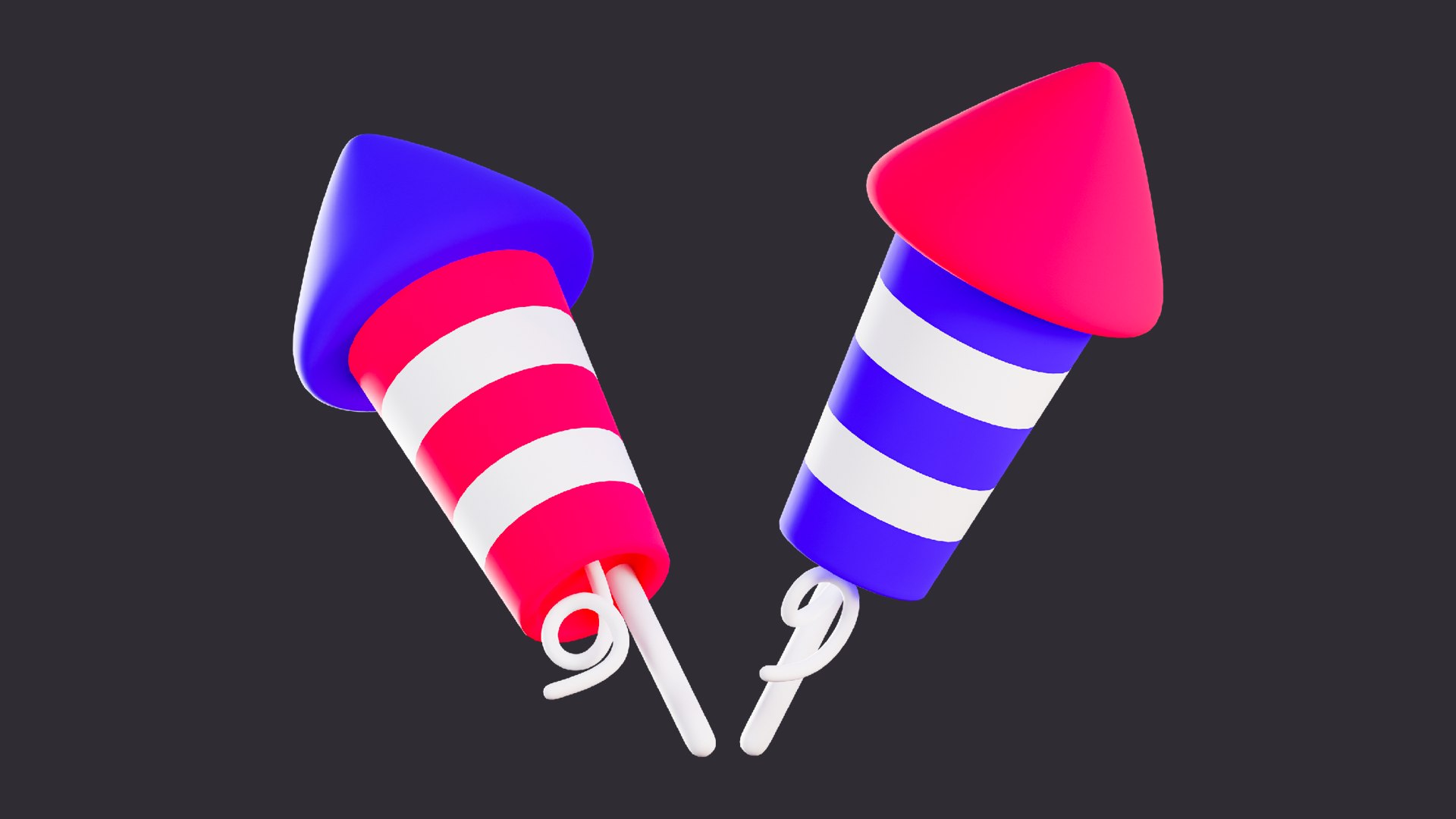 3D Model USA Independence Day Icon Pack - TurboSquid 2451404