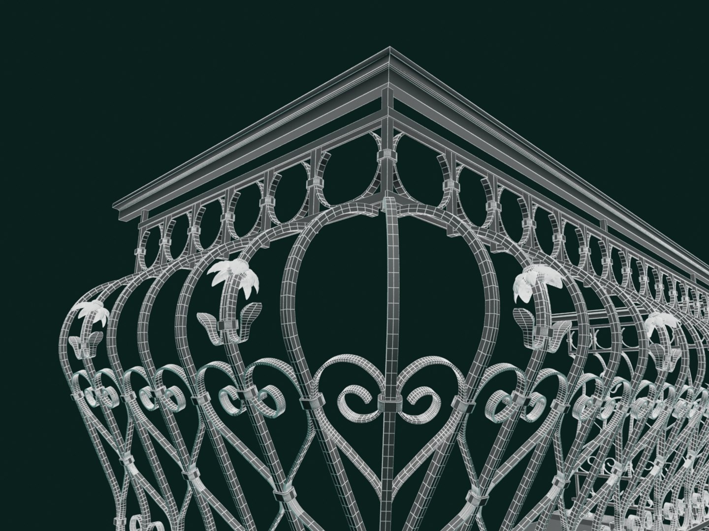 Architectural Balcony 3D Model - TurboSquid 1367183