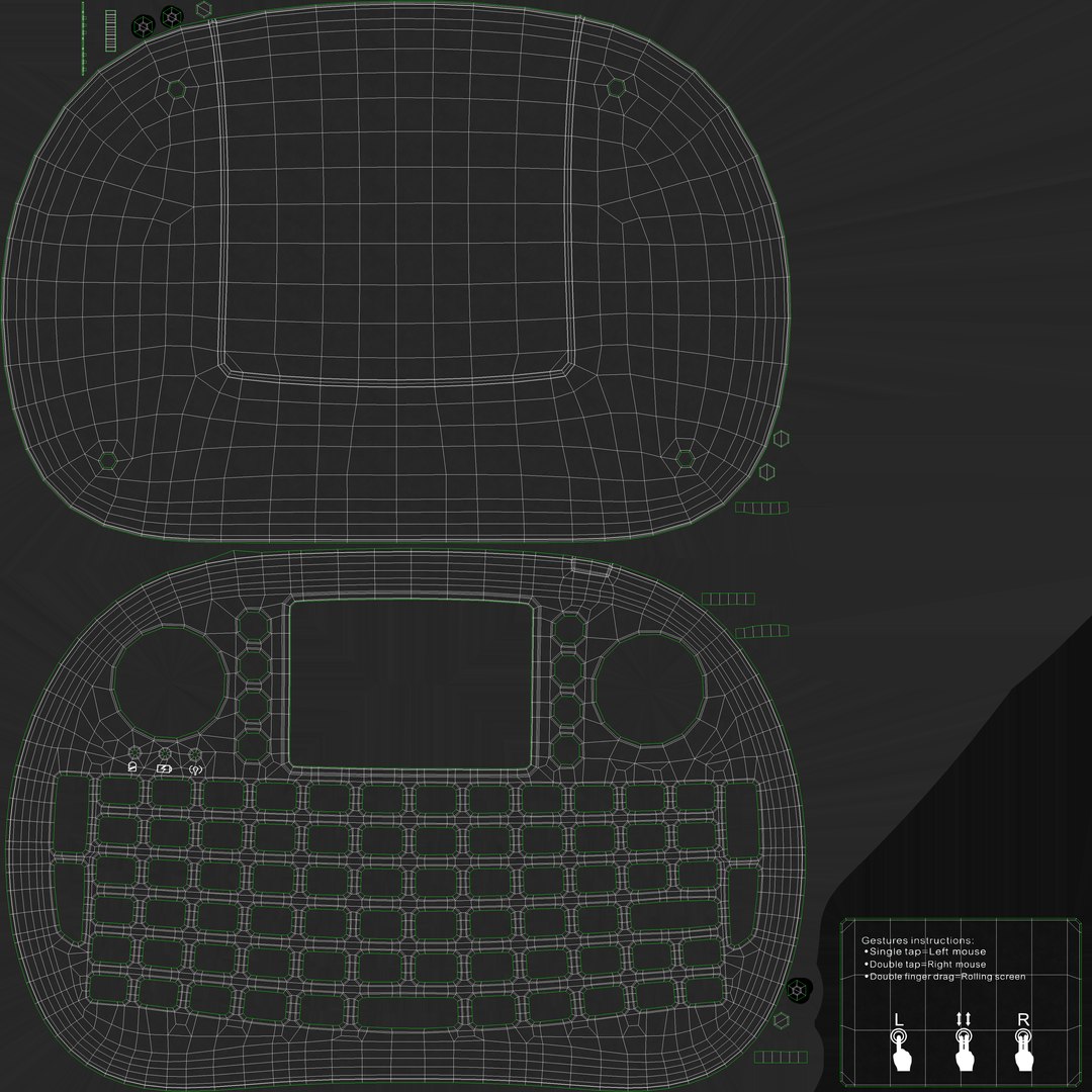 Mini Remote Keyboard 3D Model - TurboSquid 2342914