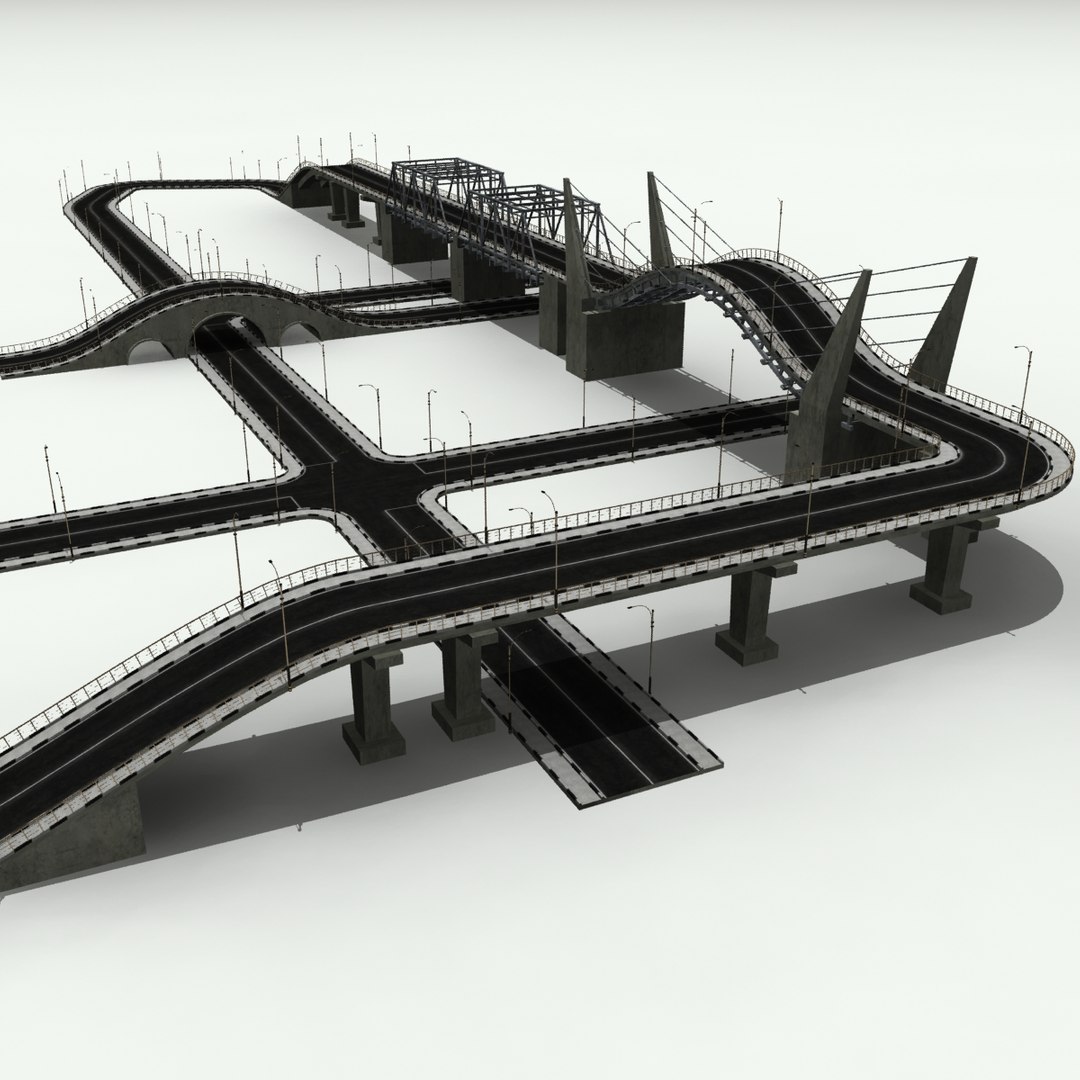 Highway Modeled 3d Obj