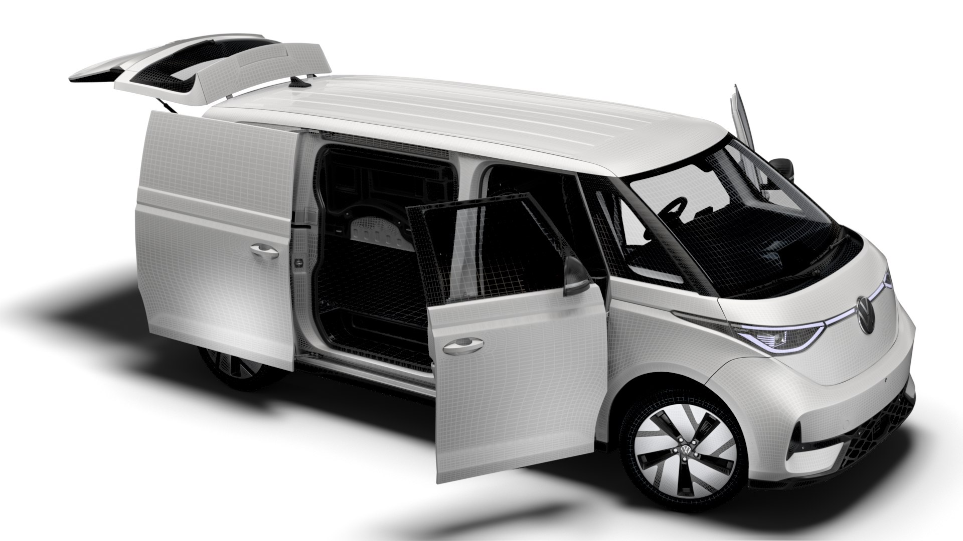 3D VW ID Buzz Cargo LWB GTX Valve 2024 Model - TurboSquid 2285983