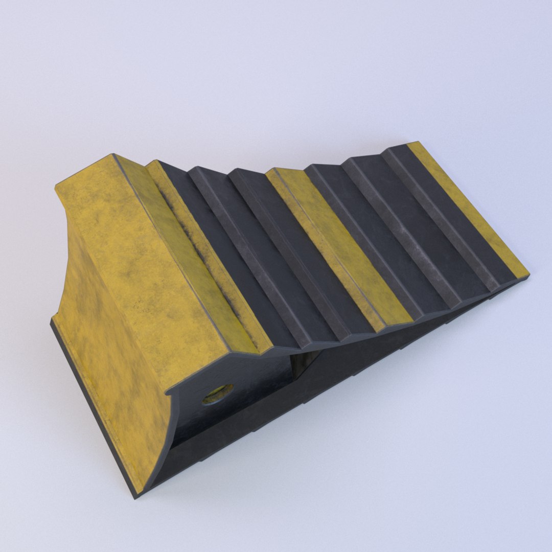 3D wheel chock - TurboSquid 1638282