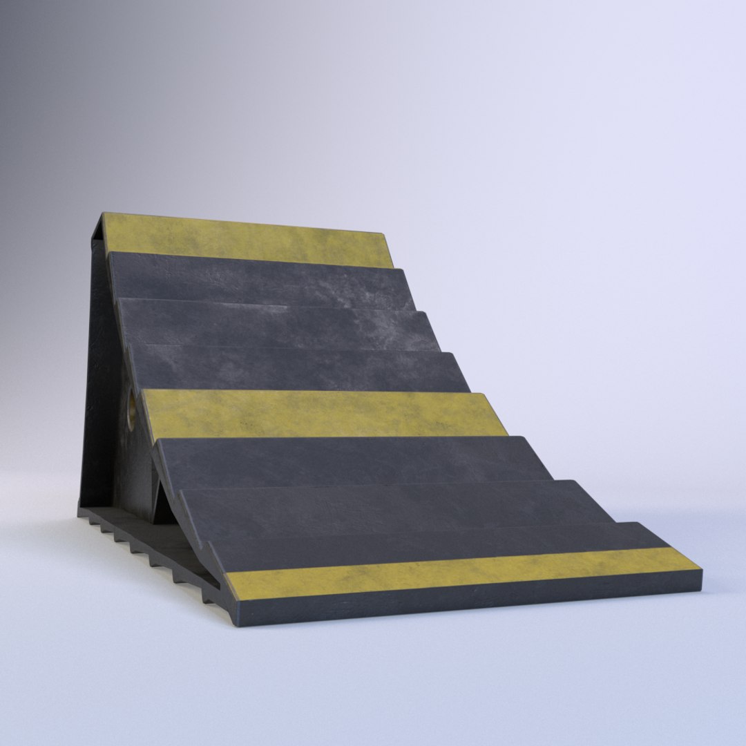 3D wheel chock - TurboSquid 1638282