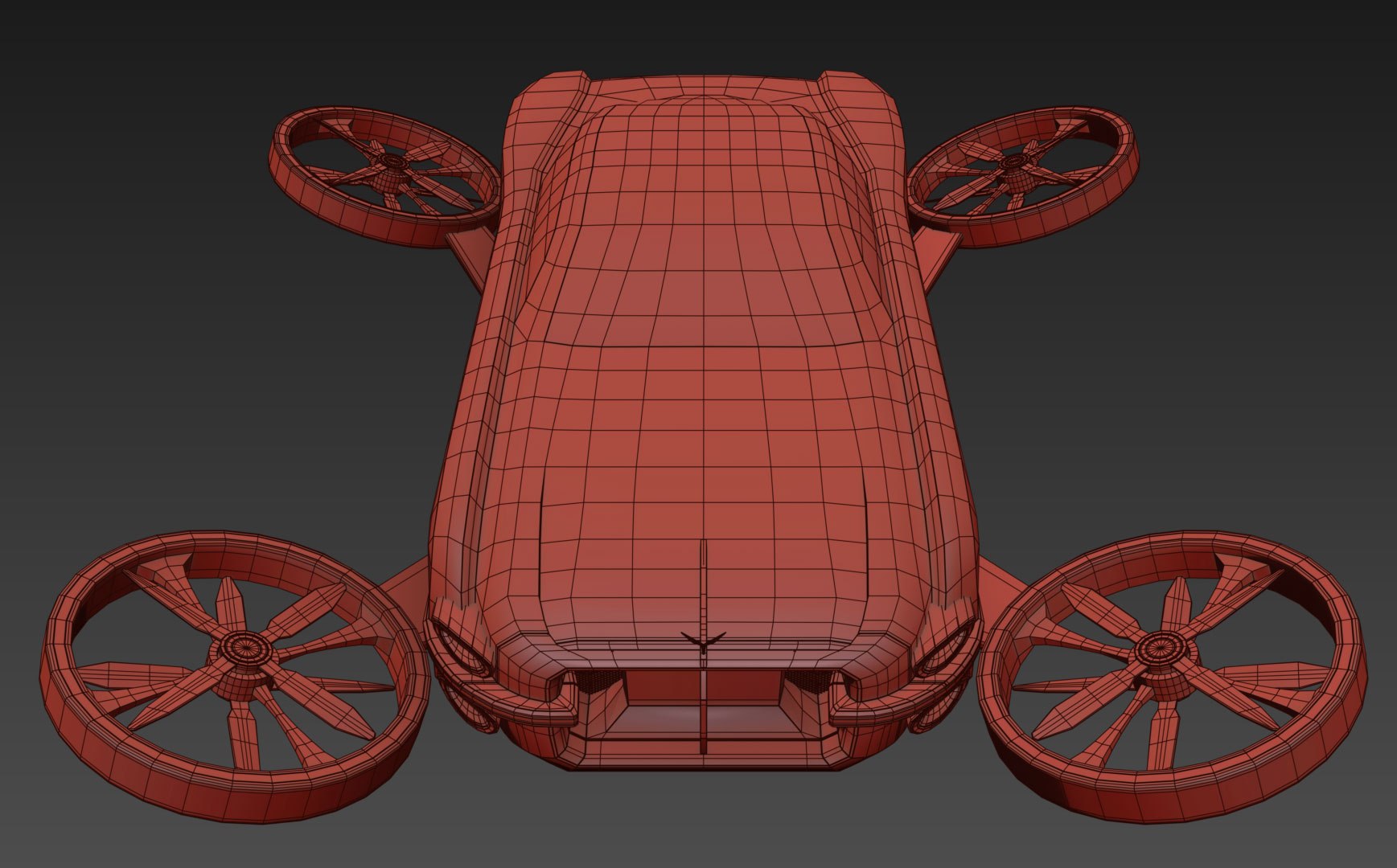 Car copter model - TurboSquid 1536230