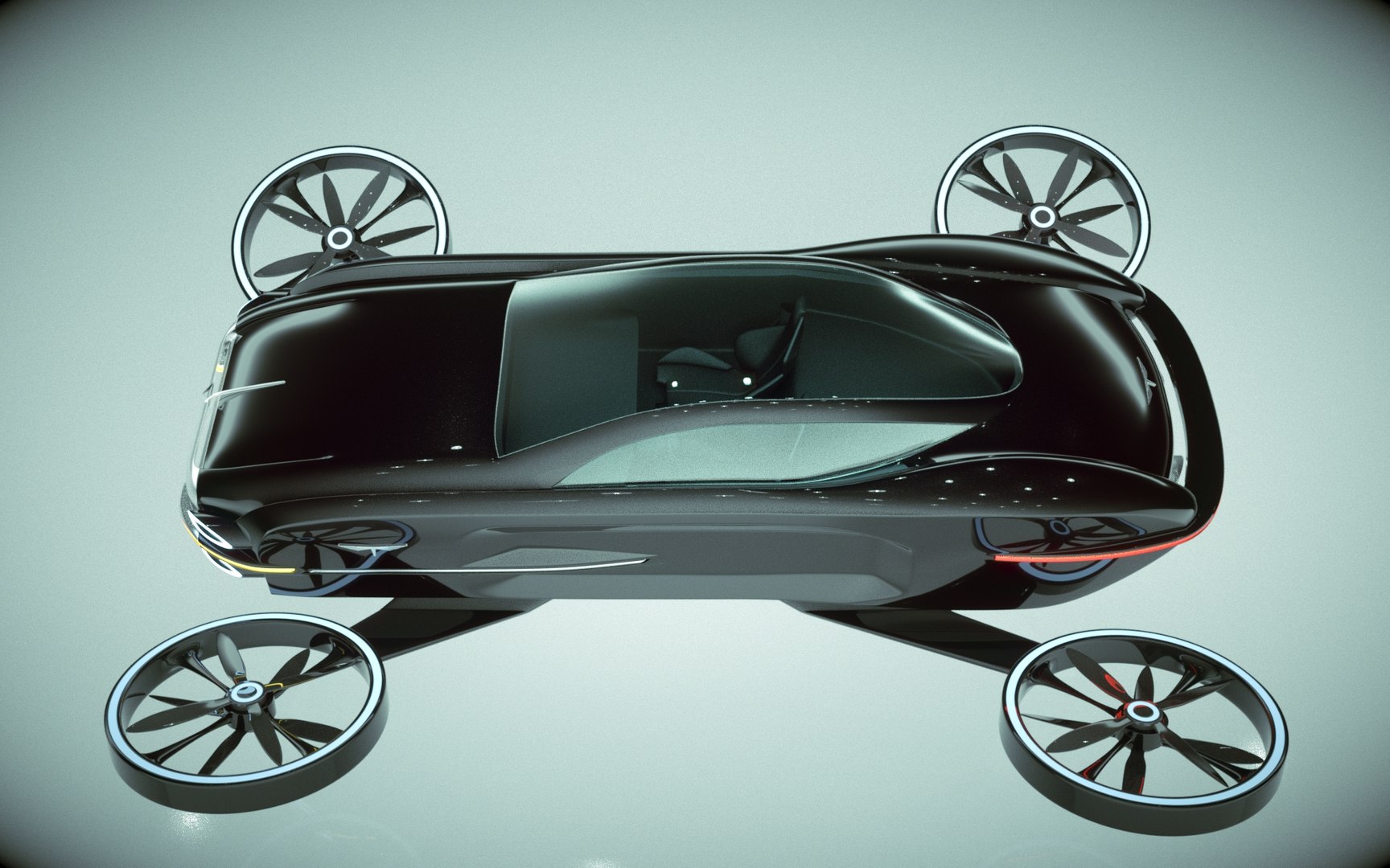 Car copter model - TurboSquid 1536230