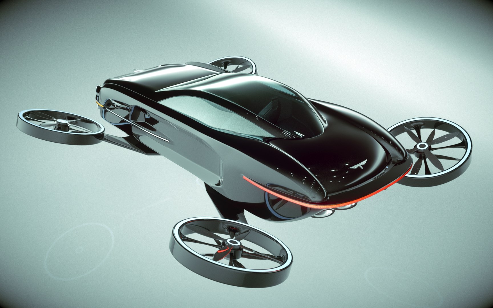 Car copter model - TurboSquid 1536230