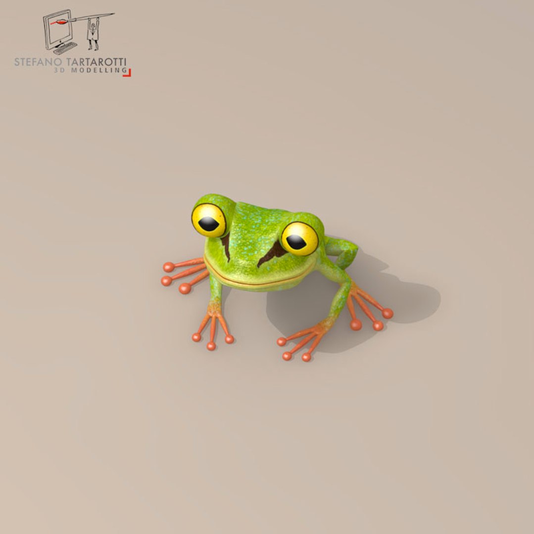 Frog Character 3d Model