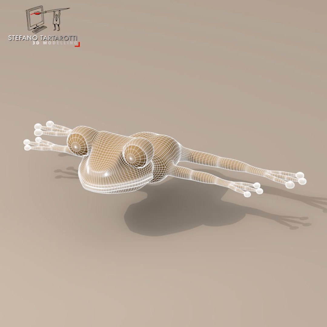 Frog Character 3d Model