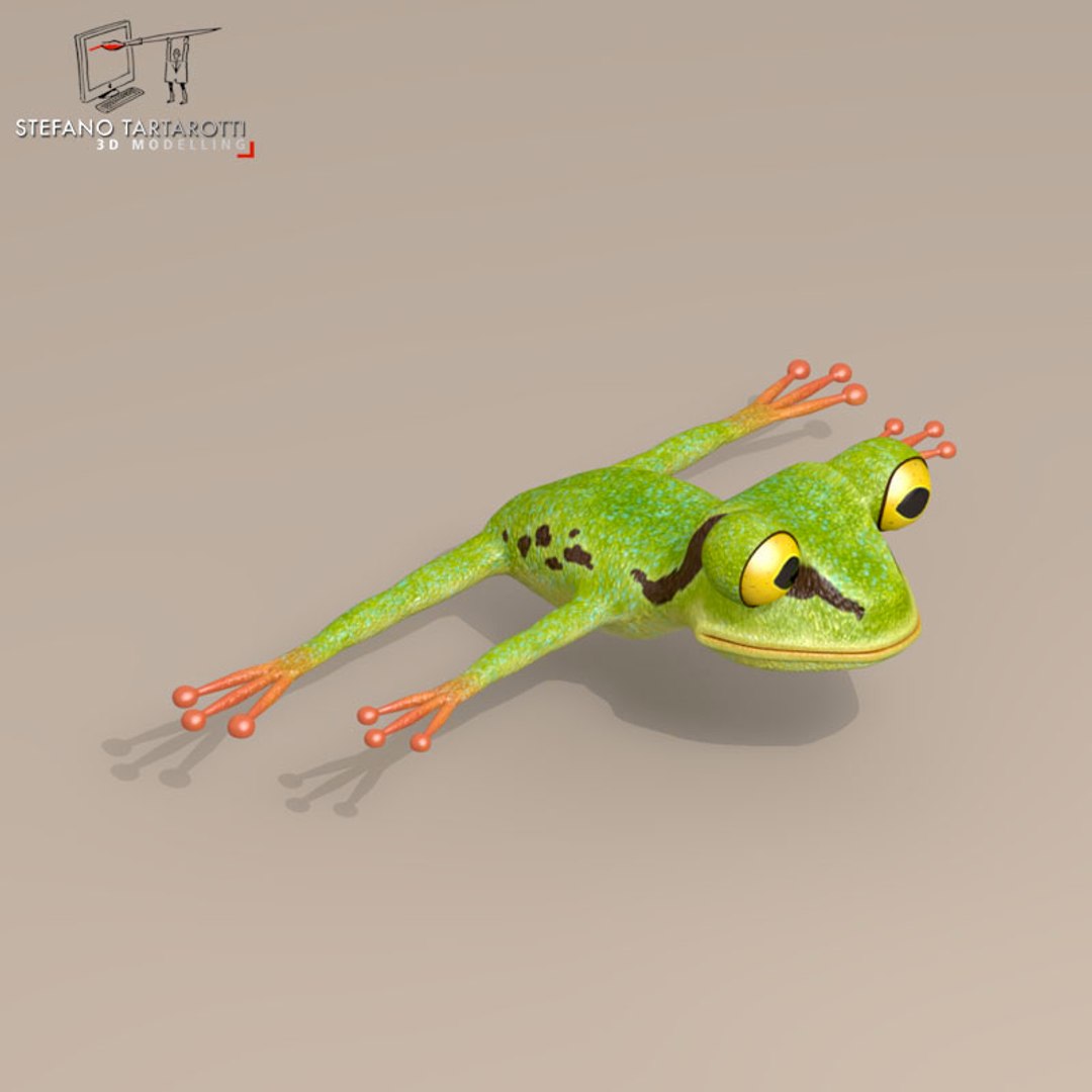 Frog Character 3d Model