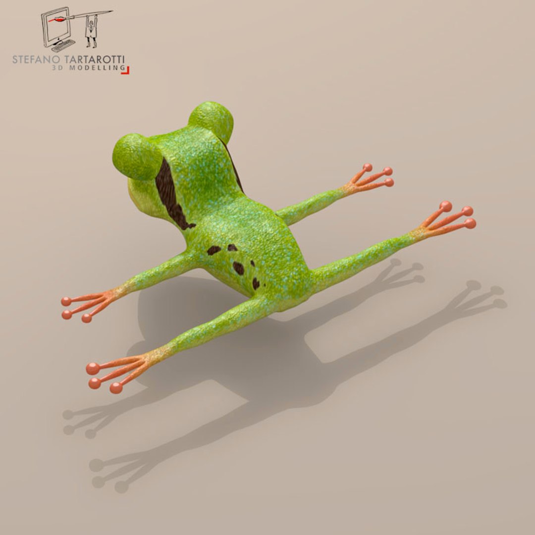 Frog Character 3d Model
