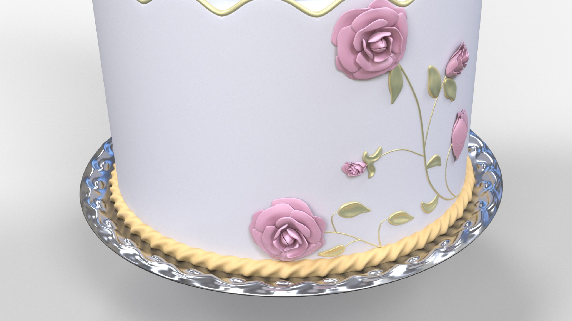 3D Wedding Cake Model - TurboSquid 1792038