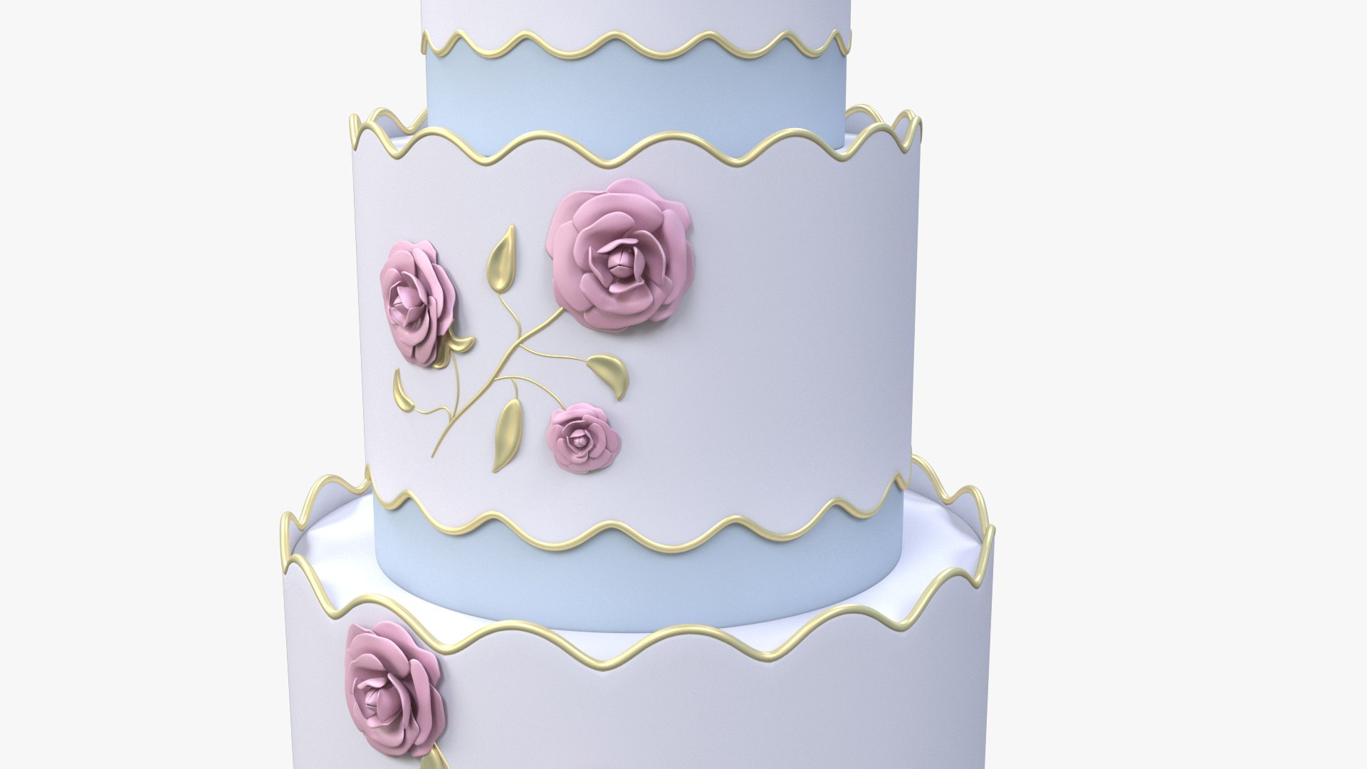 3D Wedding Cake Model - TurboSquid 1792038