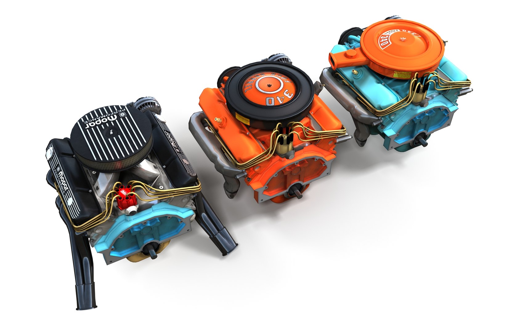 3D Model Block Engine Mopar - TurboSquid 1587324