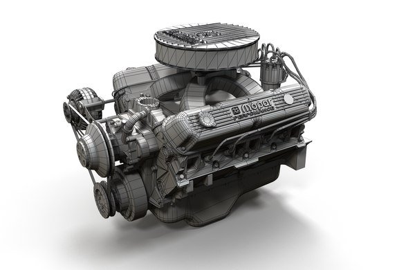 3D model block engine mopar - TurboSquid 1587324