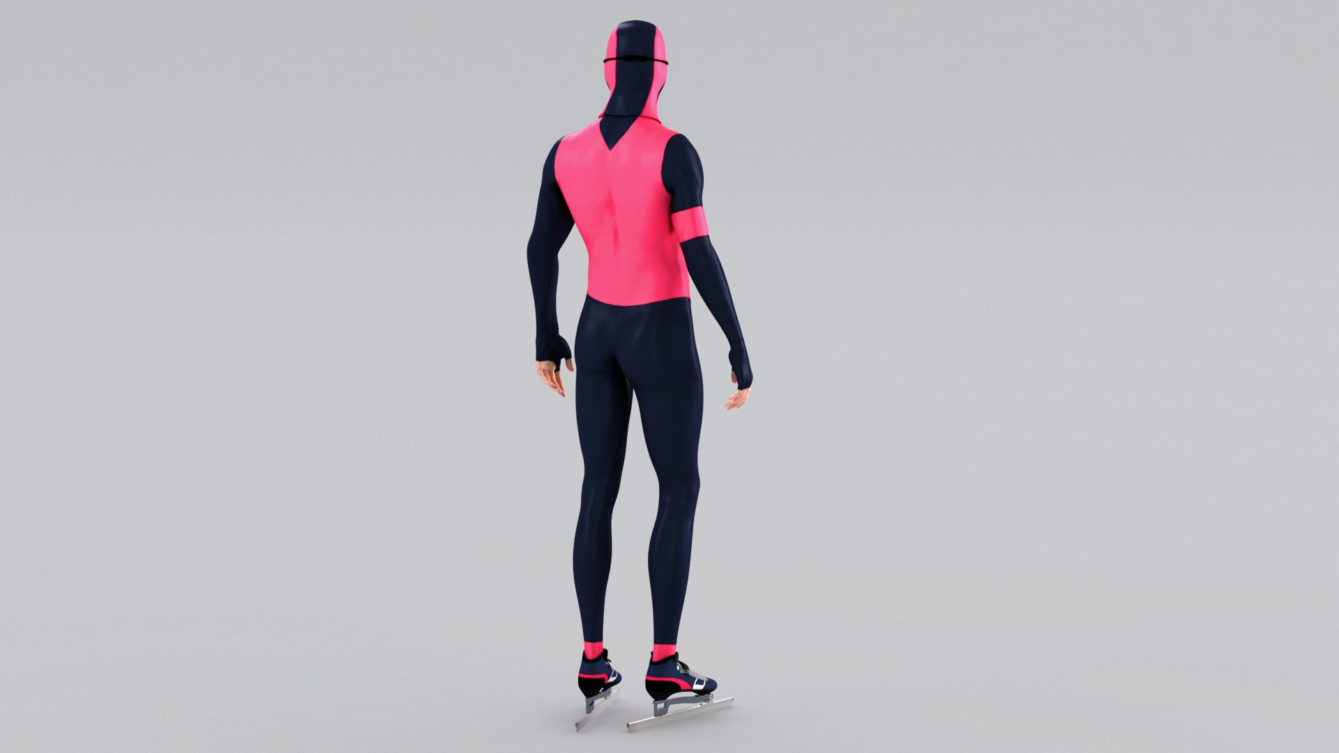 Speed Skater Animated HQ Standard License 3D Model - TurboSquid 2516349