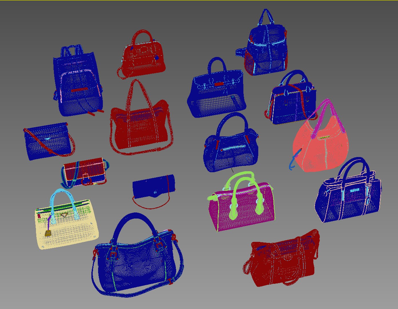 Women Bags 3D Model - TurboSquid 1343172