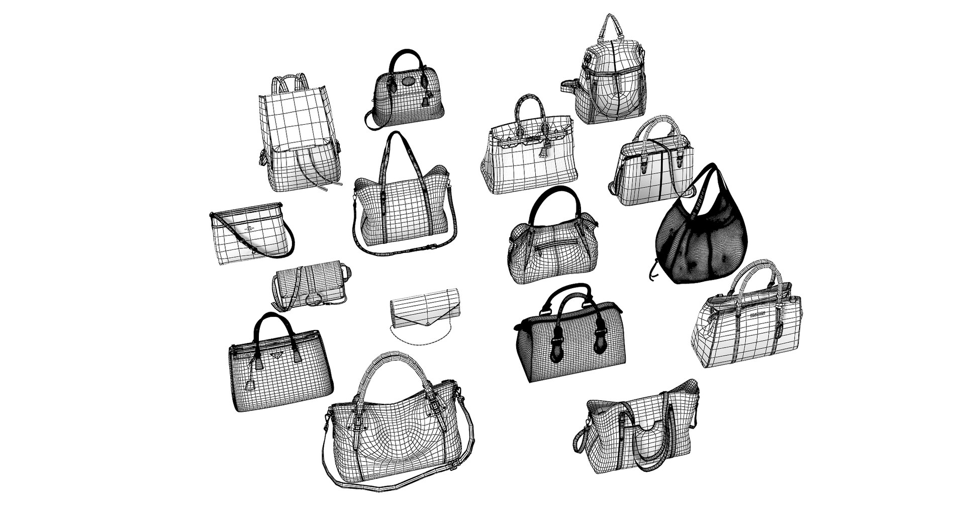 Women Bags 3D Model - TurboSquid 1343172