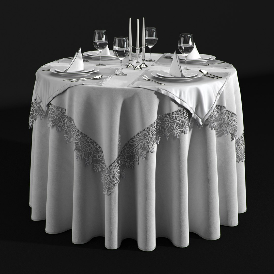 Realistic Restaurant Table