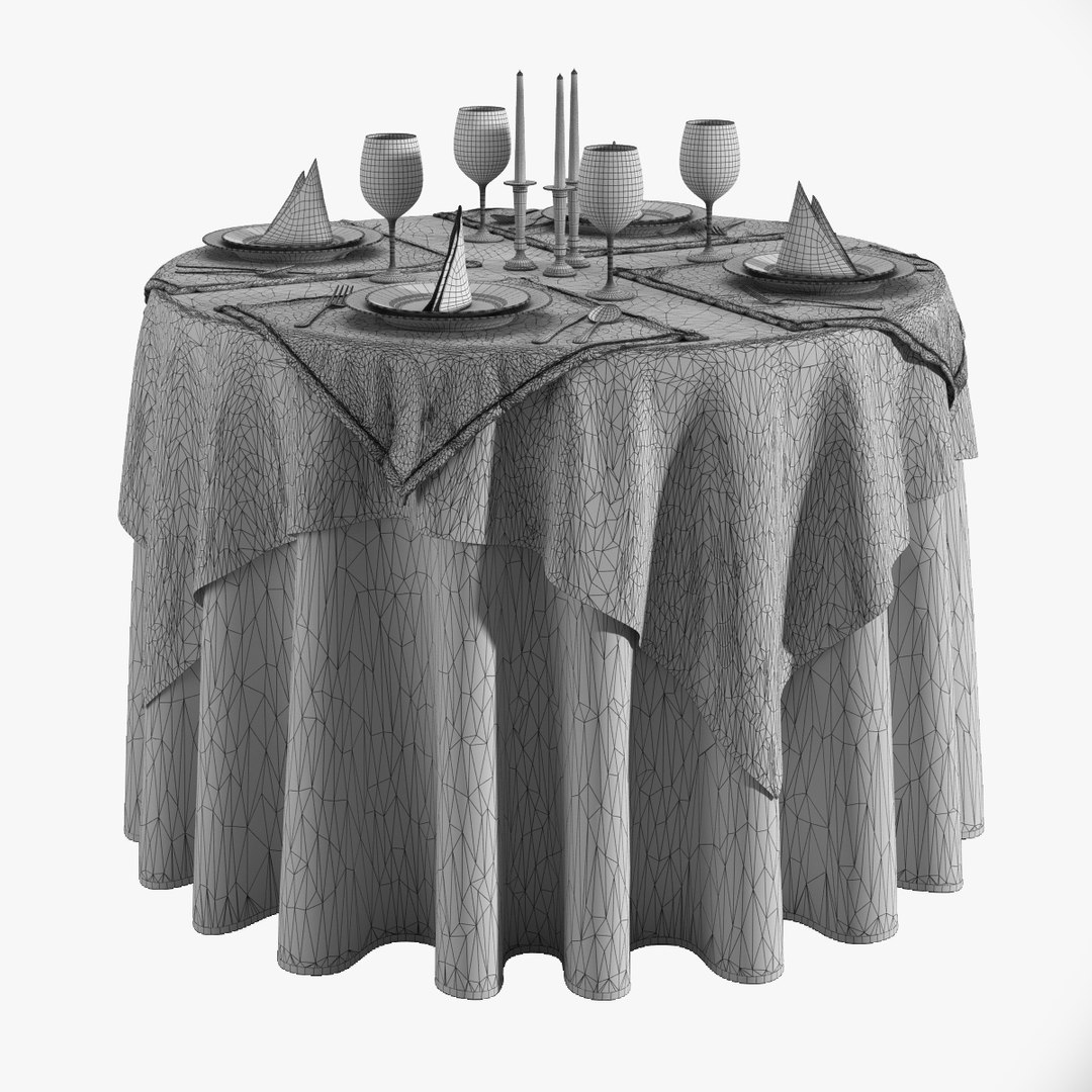 Realistic Restaurant Table