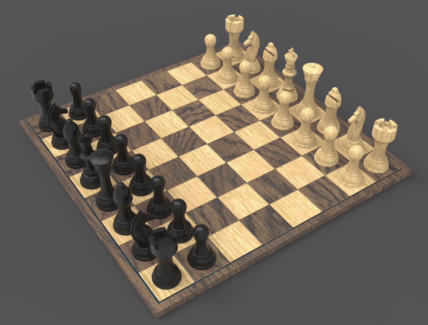 3D Model Chess Game - TurboSquid 1829300