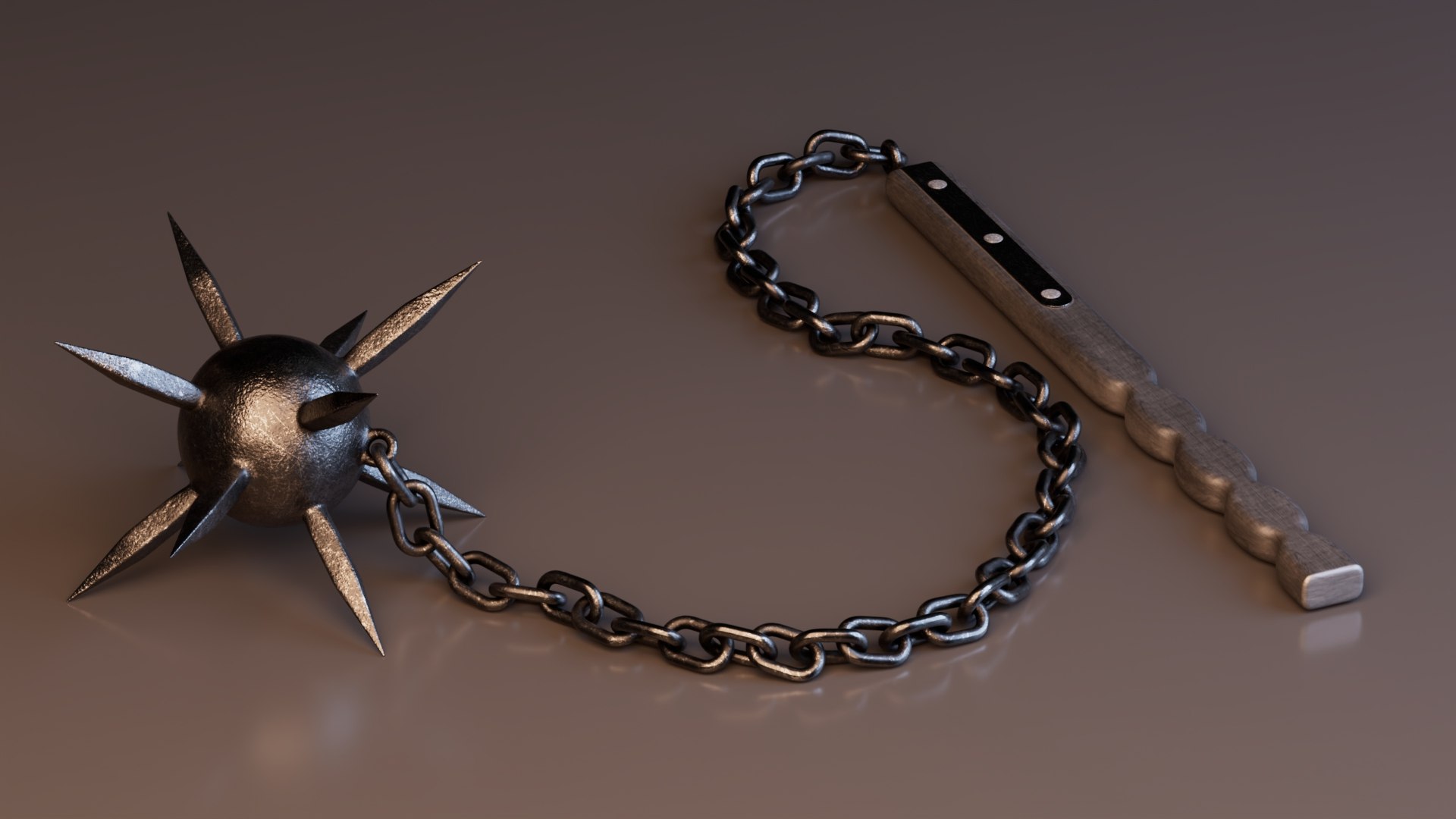 3D Medieval Flail Weapon Model - TurboSquid 2455797