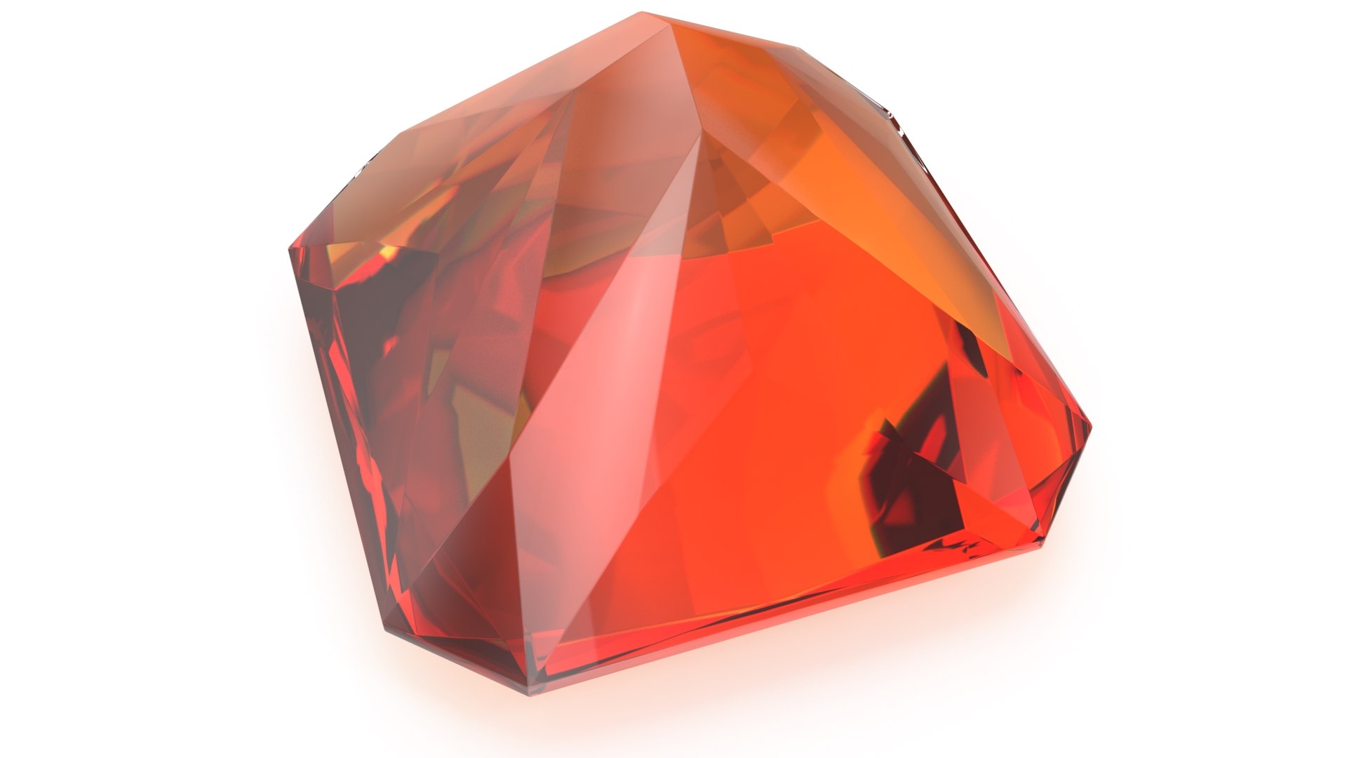 3D Radiant Cut Imperial Topaz Model - TurboSquid 1870013