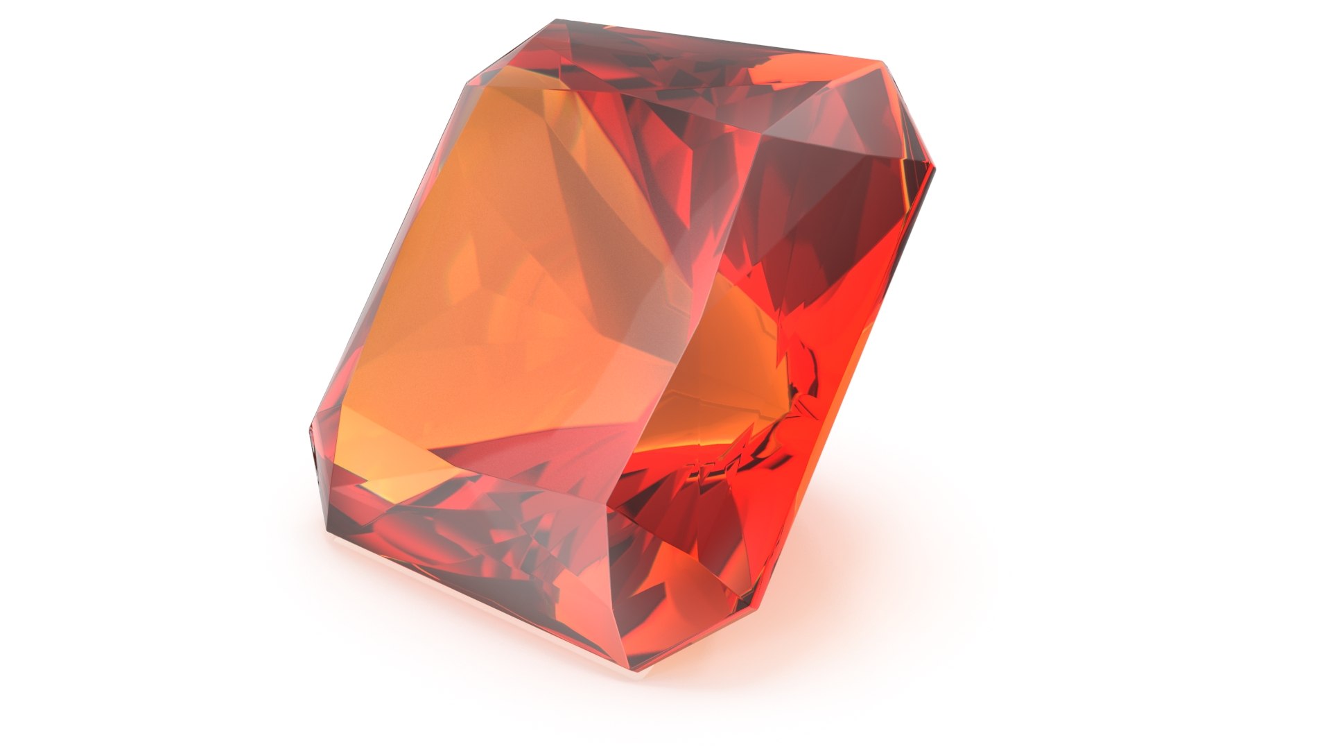 3D Radiant Cut Imperial Topaz Model - TurboSquid 1870013