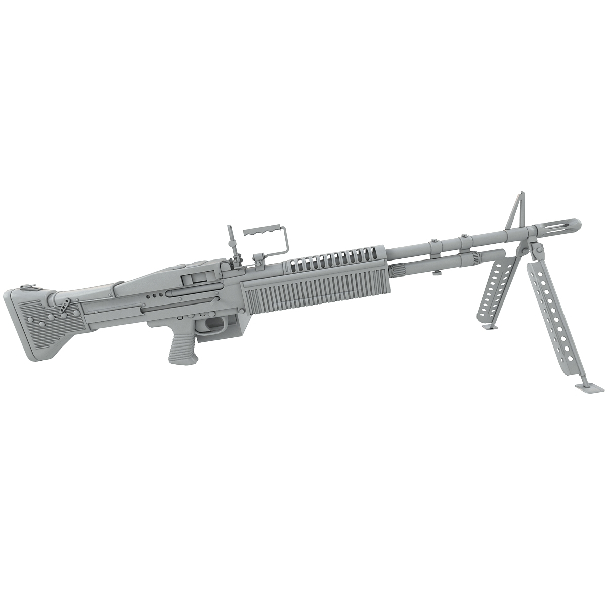 3d m60 machine gun model