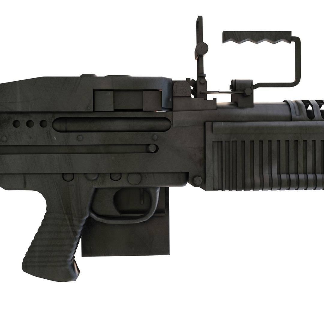 3d M60 Machine Gun Model