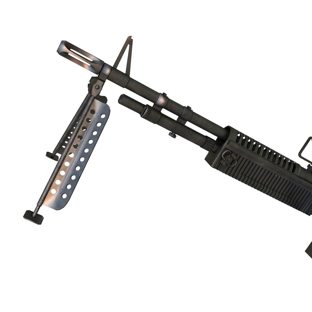 3d M60 Machine Gun Model
