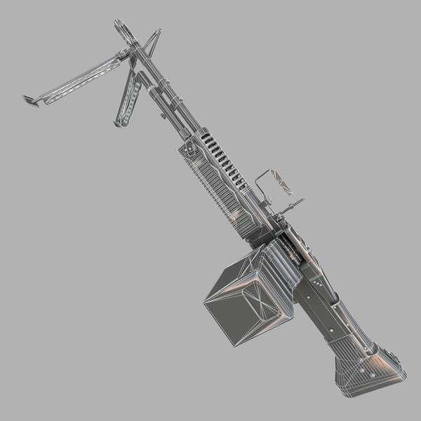 3d m60 machine gun model