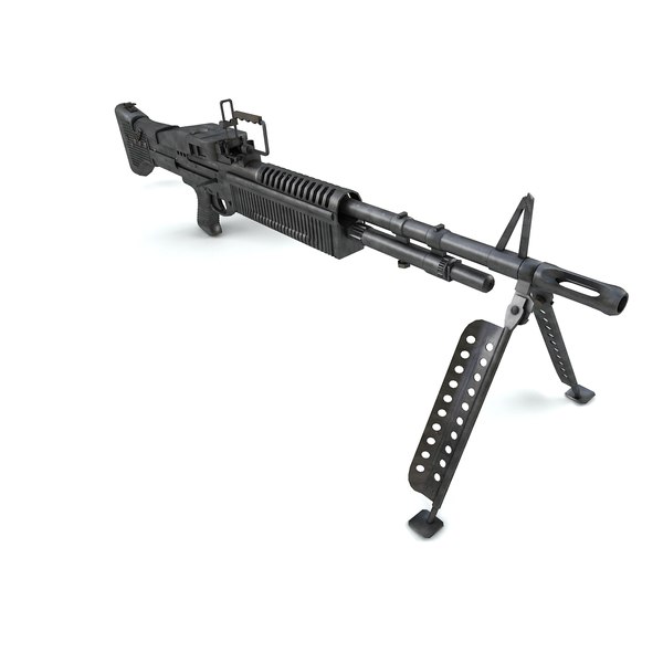 3d m60 machine gun model
