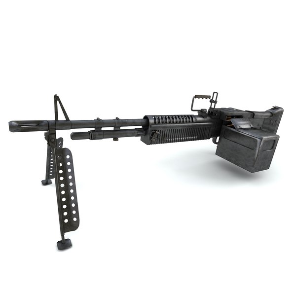 3d m60 machine gun model