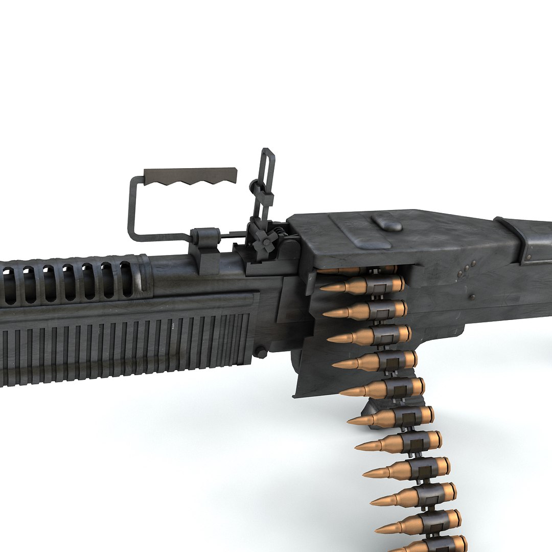 3d M60 Machine Gun Model