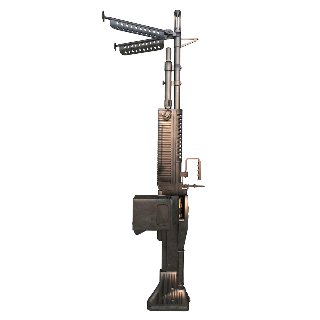 3d M60 Machine Gun Model