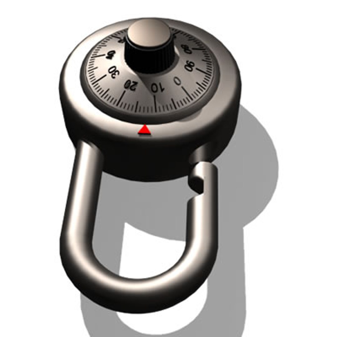 Combination Lock 3d Max