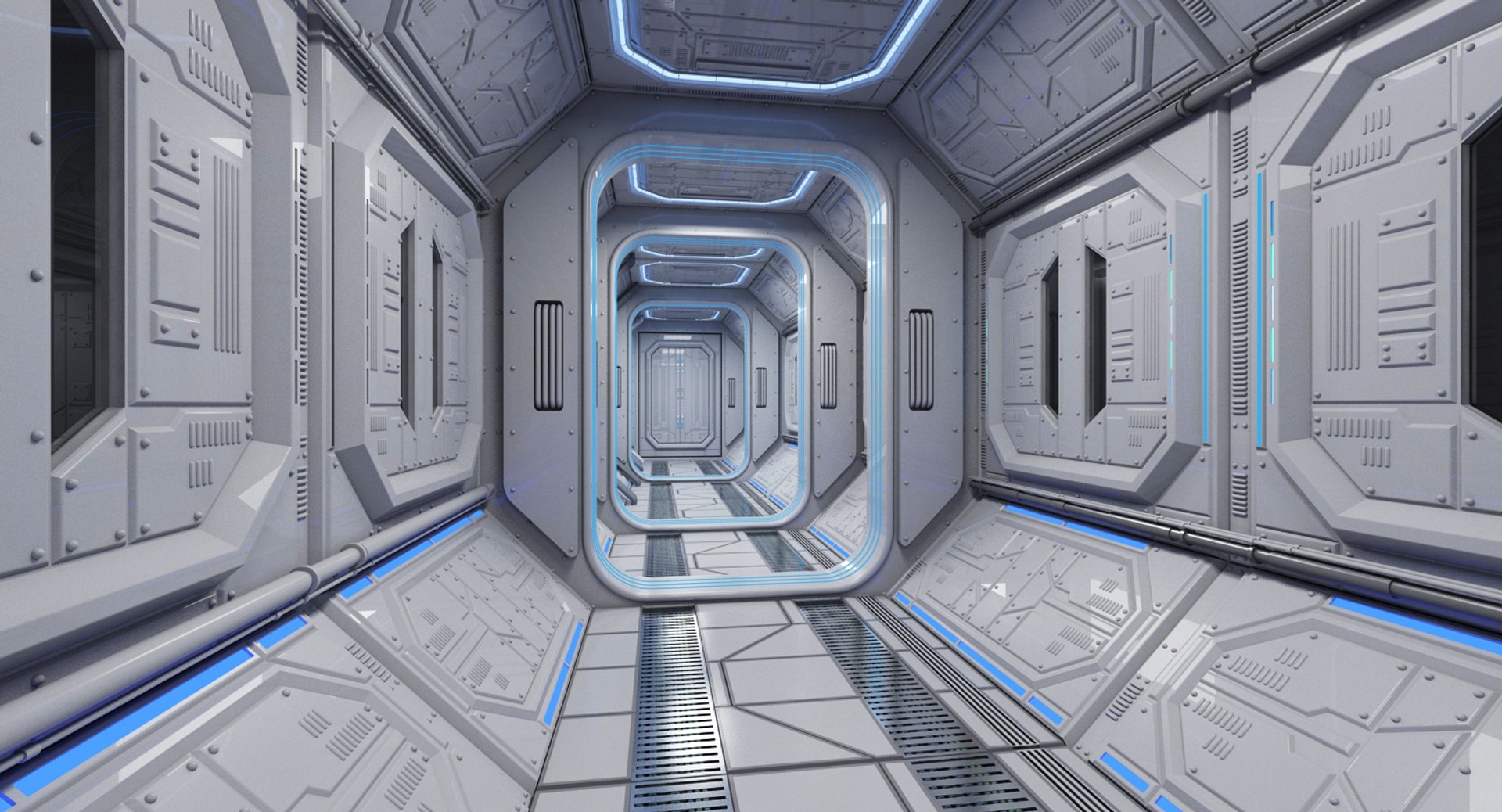 Sci-fi Interior Scene Max