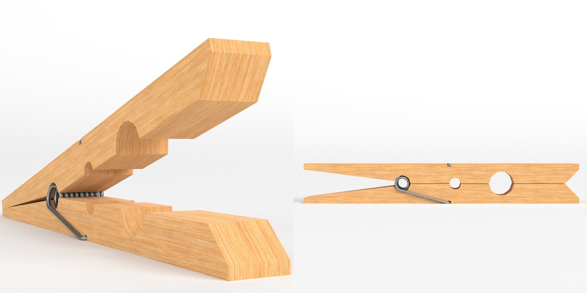 Clothespin Spring 3D Model - TurboSquid 1160403