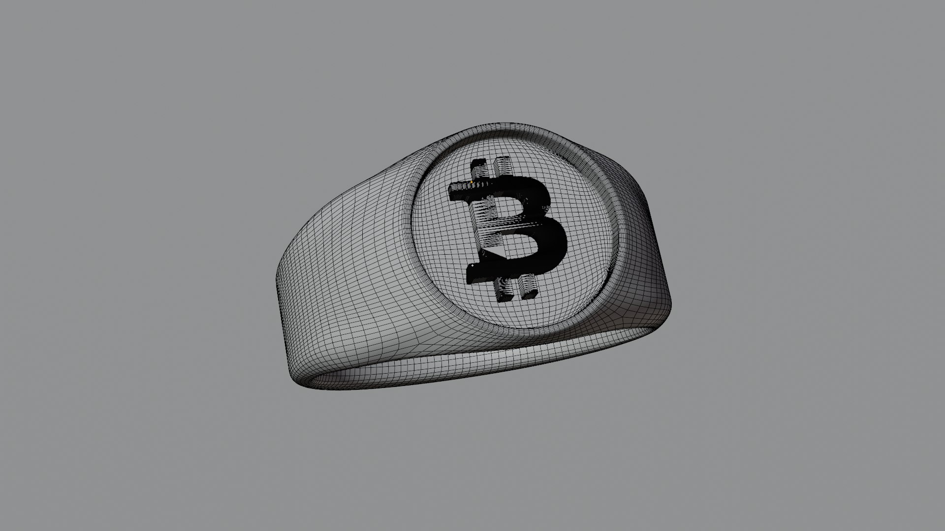 Bitcoin ring 3D print model 3D model - TurboSquid 1734404