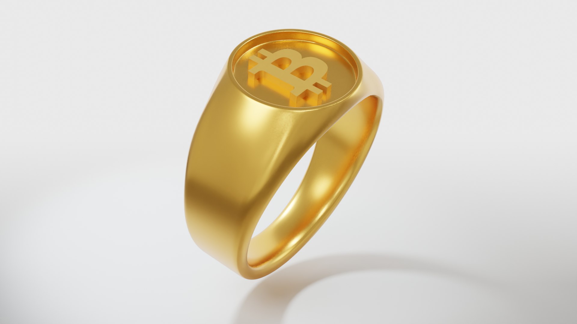Bitcoin ring 3D print model 3D model - TurboSquid 1734404