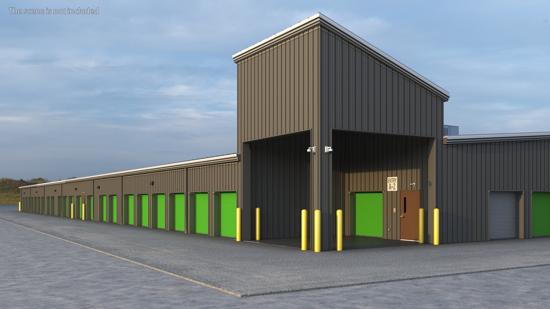 3D Model Self Storage Steel Building - TurboSquid 2201905