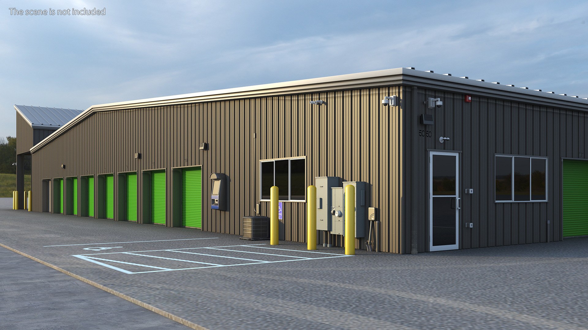 3D Model Self Storage Steel Building - TurboSquid 2201905