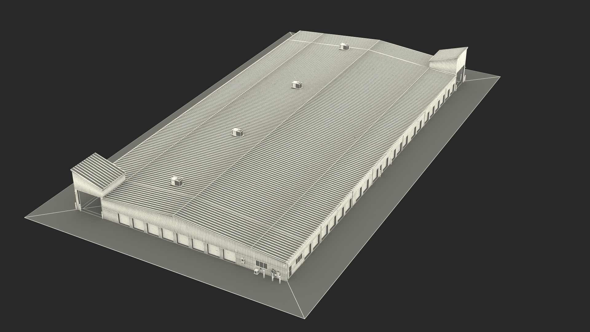 3D Model Self Storage Steel Building - TurboSquid 2201905