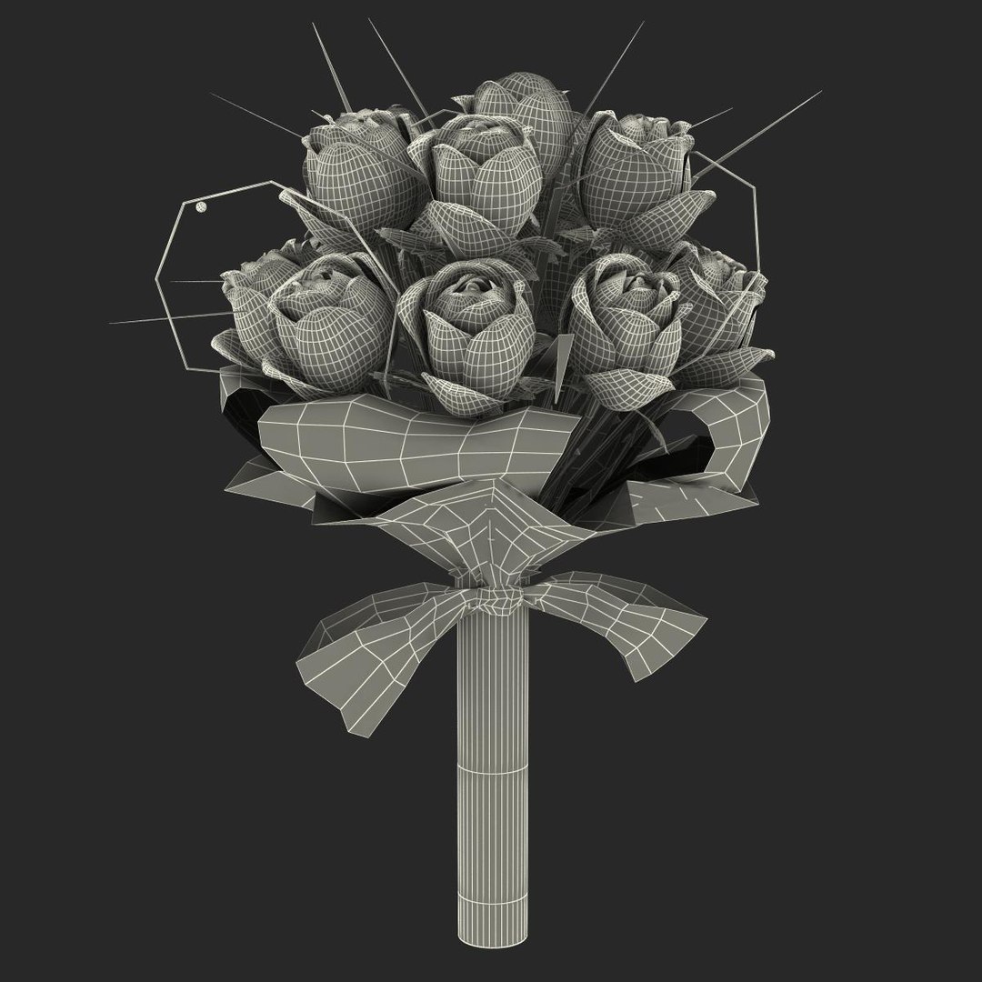 Bouquet Modelled 3d Model