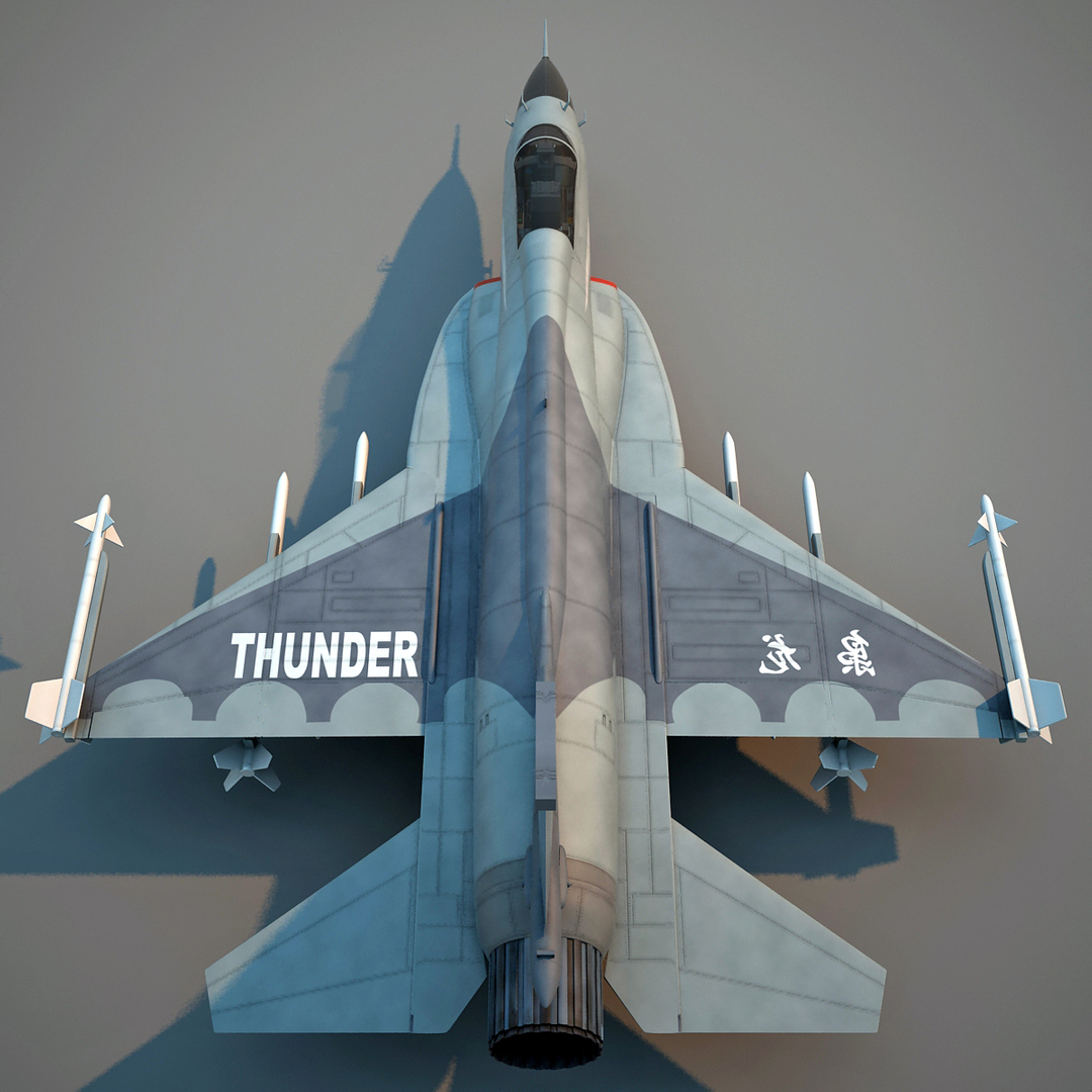 3dsmax realistic jf-17 thunder fighter