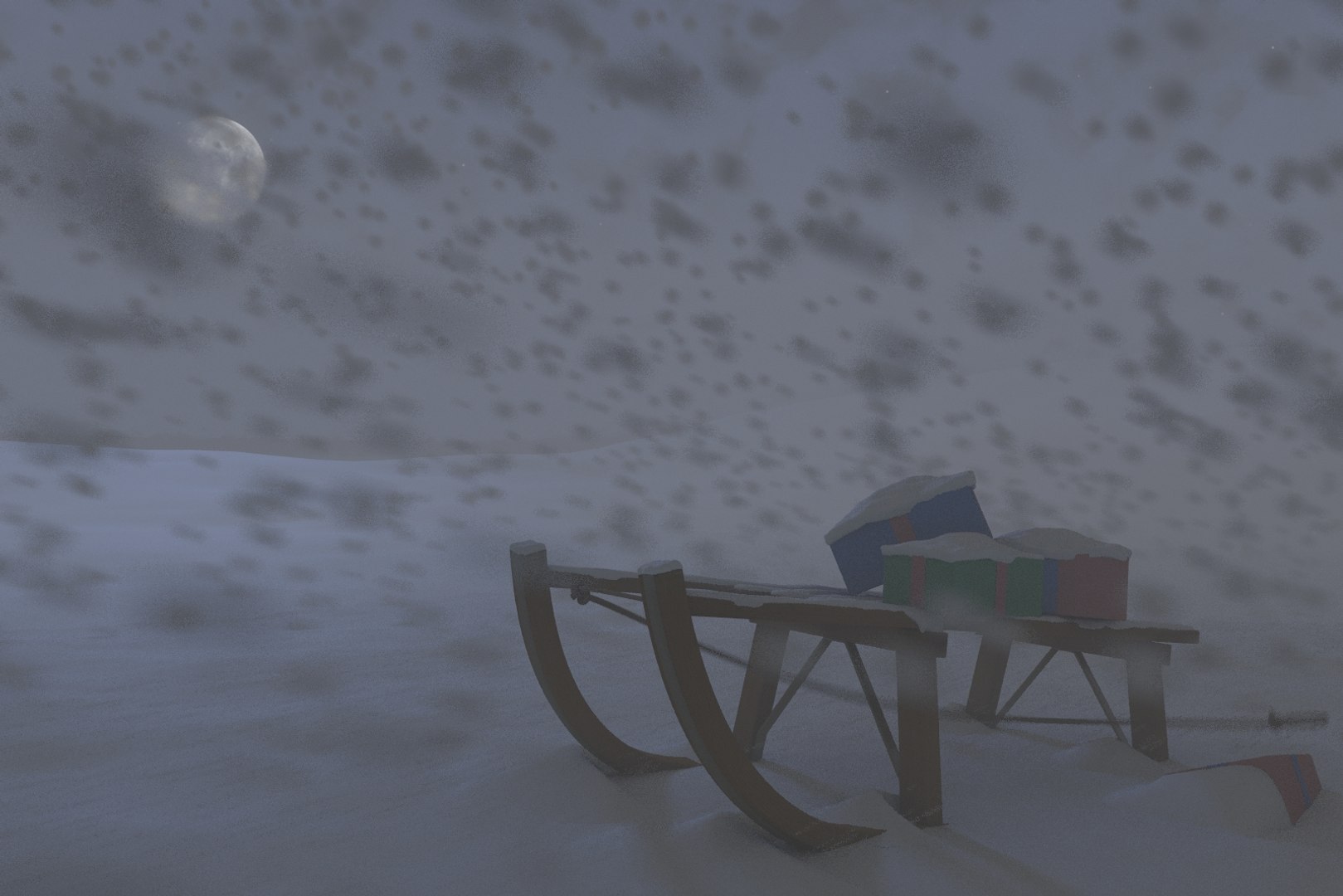 Snowy Snow 3d Model