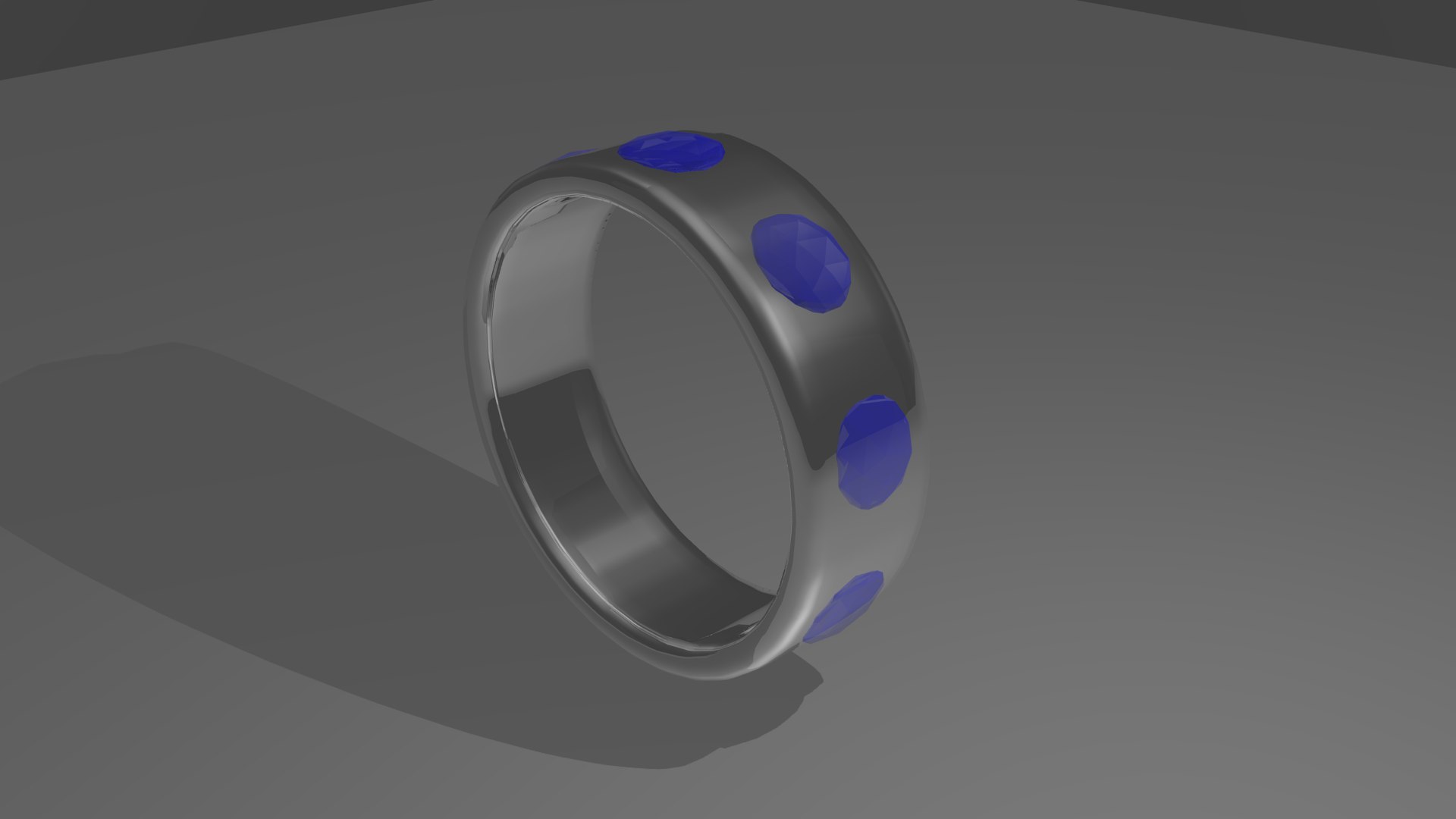 3d Platinum Ring Model